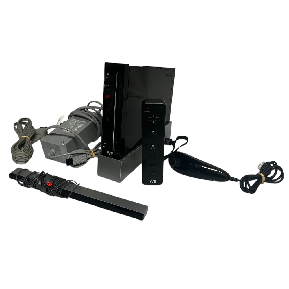 Pre-owned NINTENDO WII RVL-001 (EUR) BLACK GAMING CONSOLE WITH WIIMOTE ...